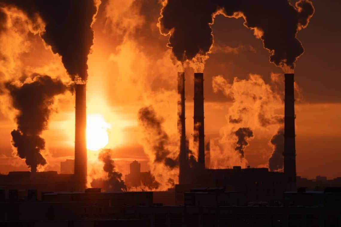 La carte de pollution de l'air en France